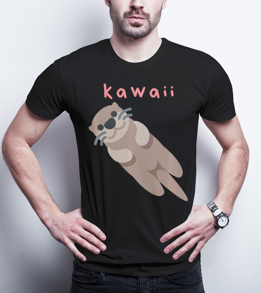 Kawaii Japanese Cute Sea Otter T-Shirt