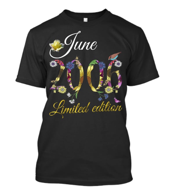 June 2006 Sunflowers Floral Birthday T-Shirt