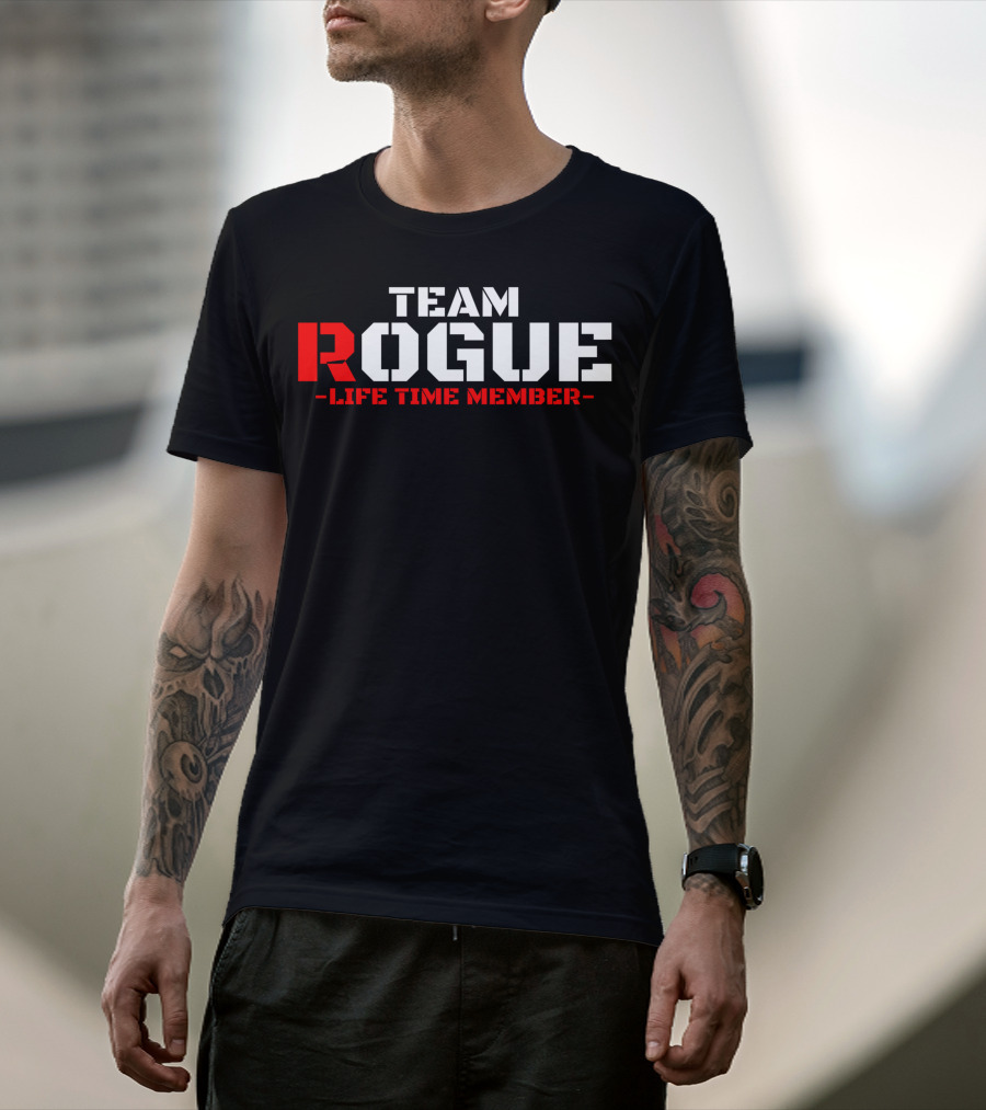 Team Rogue Life Time Member Military Style Gym Fitness Workout Training Patriotic USA T-Shirt