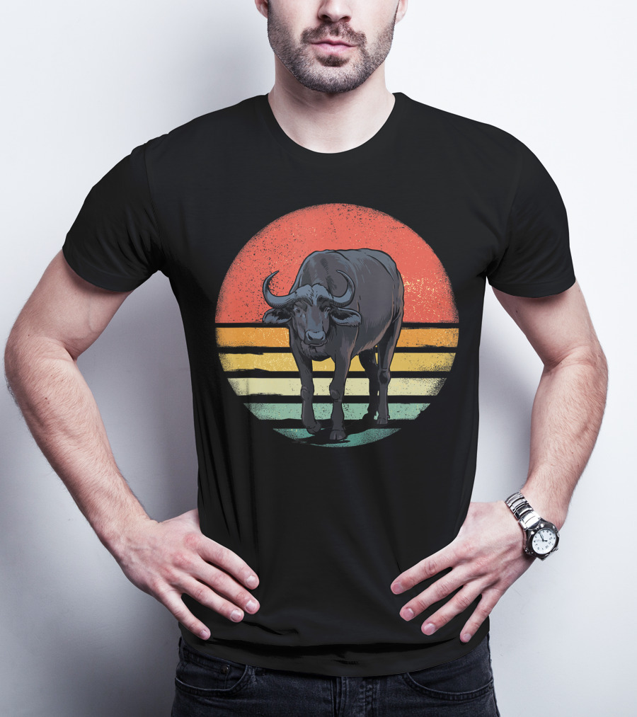 Retro Vintage Buffalo Nature Lover T-Shirt