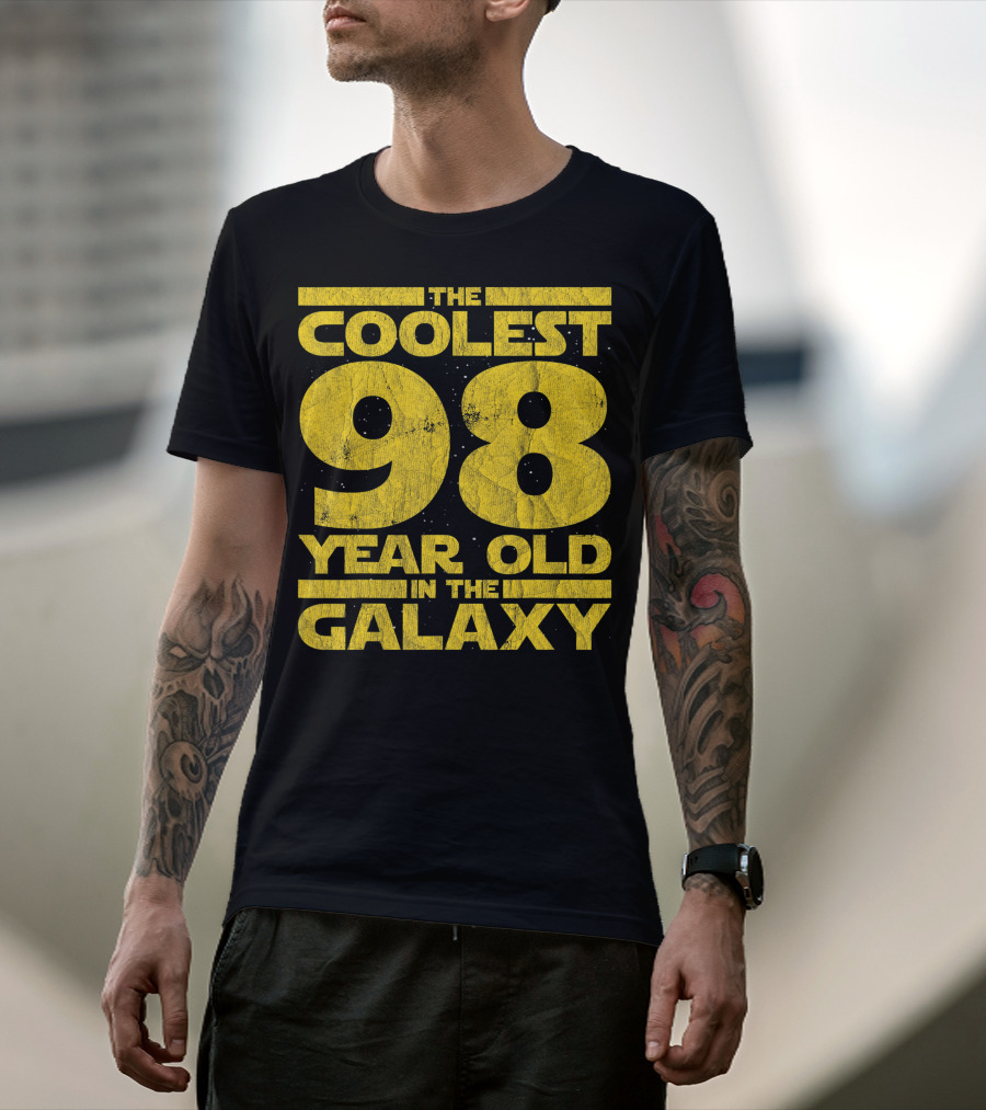 The Coolest 98 Year Old In The Galaxy Sci Fi 1923 Mens Womens Birthday T-Shirt