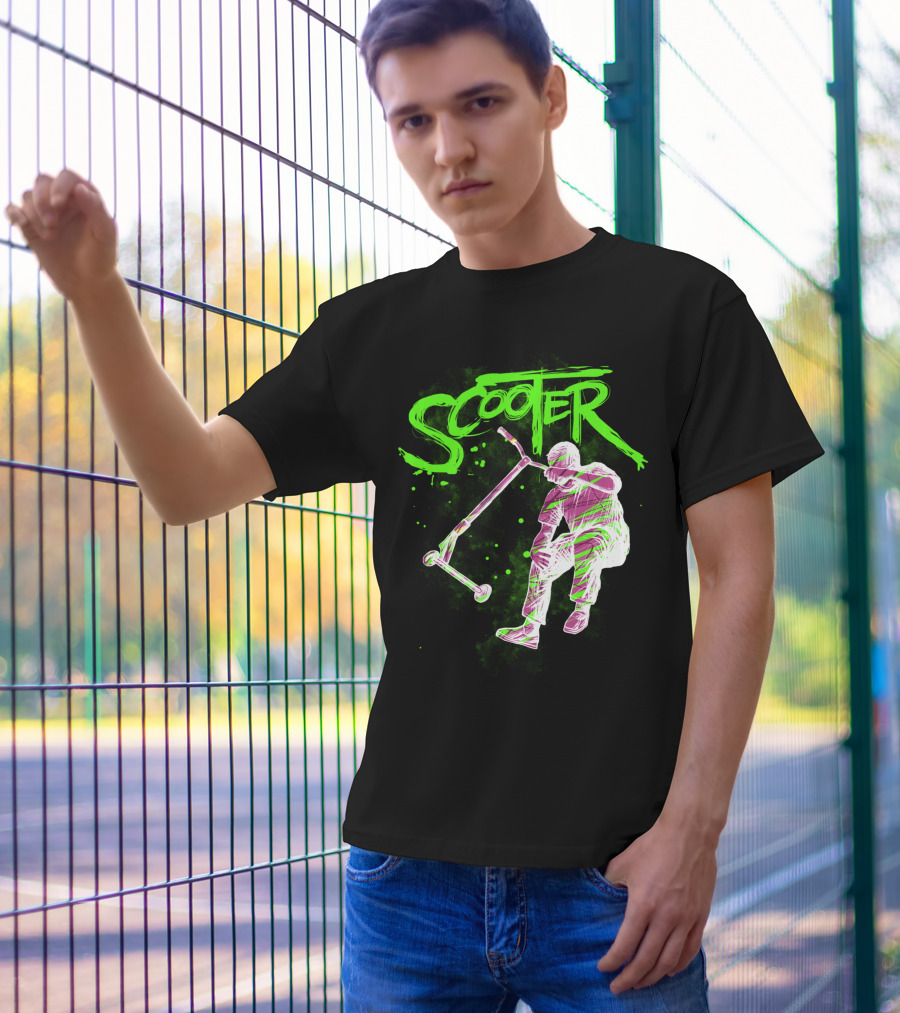 Scooter Neon Jump Action T-Shirt