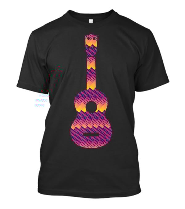 Tie Dye Sunset Guitar T-Shirt
