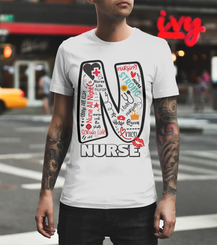 Nurse Life Nurse Strong Nurse Queen Nurse All Night Nursing Scrub Life T-Shirt