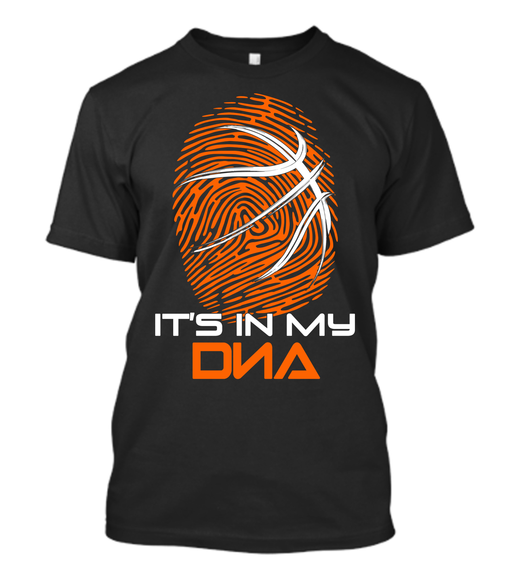 Basketball It's In My DNA Fingerprint Basketball Lines T-Shirt