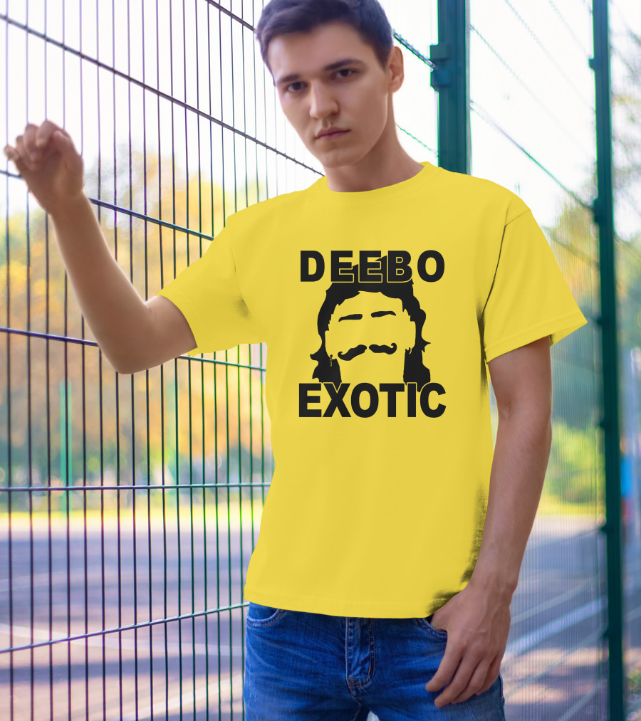 DEEB0 EX0TIC Μullet Mustache T-Shirt