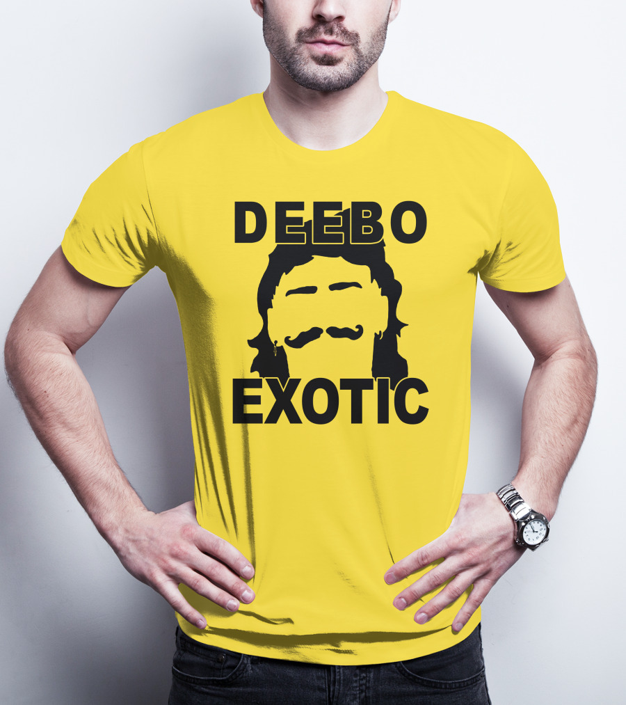 DEEB0 EX0TIC Μullet Mustache T-Shirt