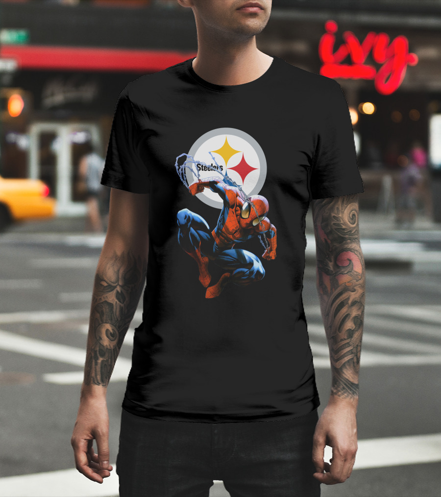 Spider-Man Steelers Fan 15 T-Shirt