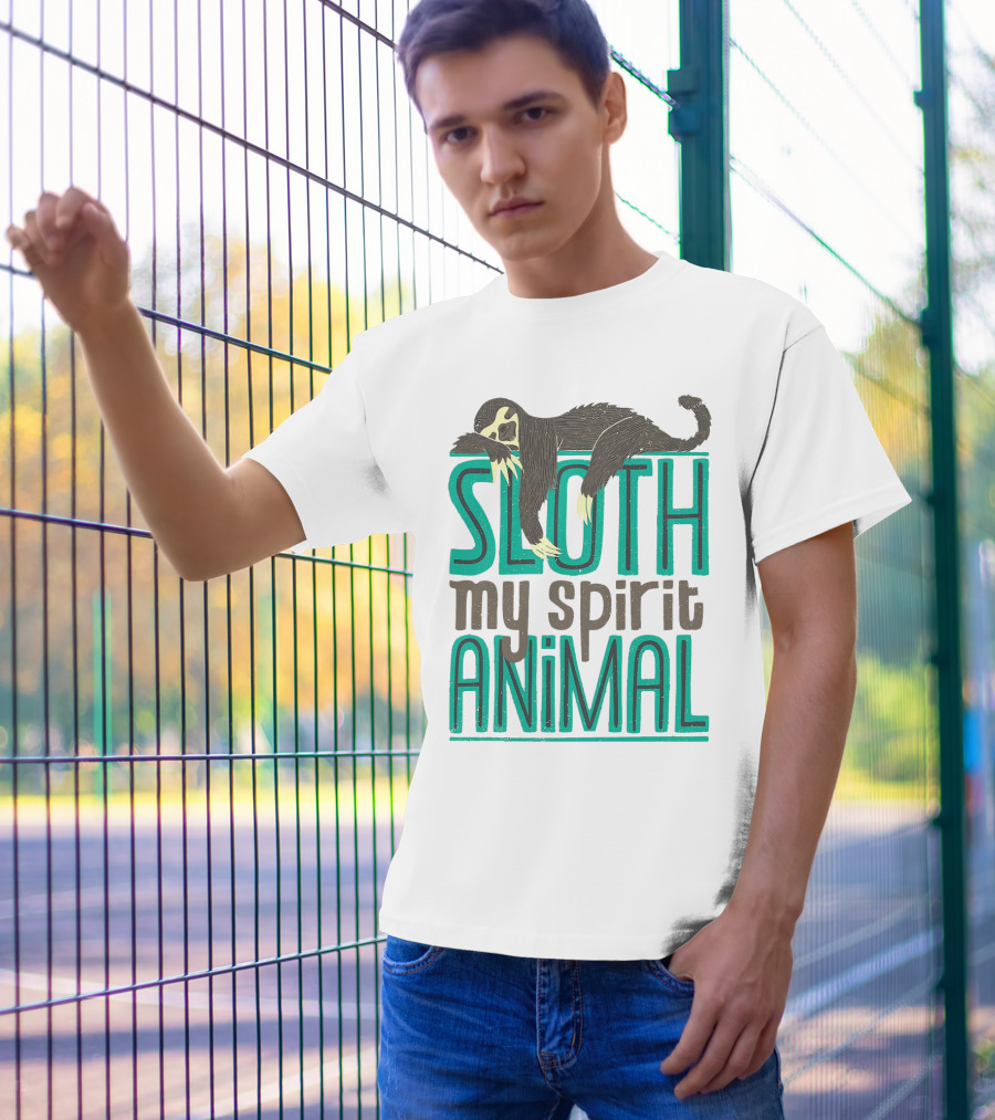 Sloth Sloth My Spirit Animal Relaxed Creature T-Shirt