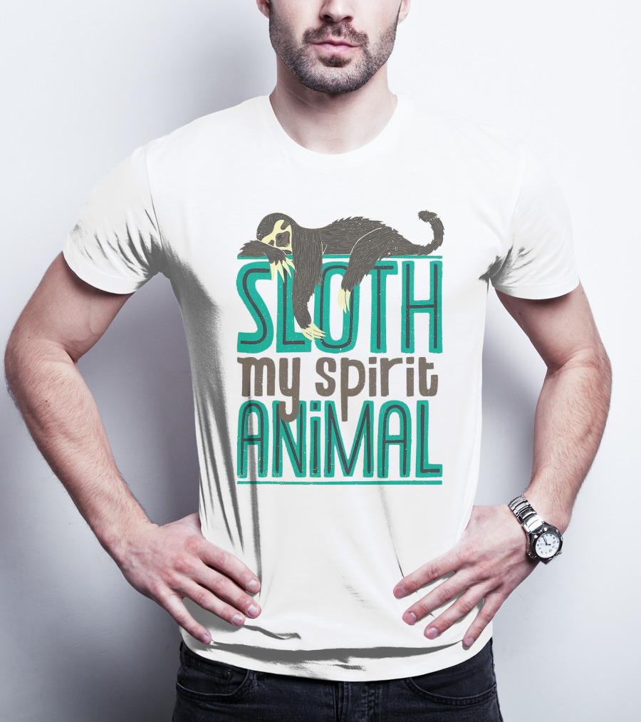 Sloth Sloth My Spirit Animal Relaxed Creature T-Shirt