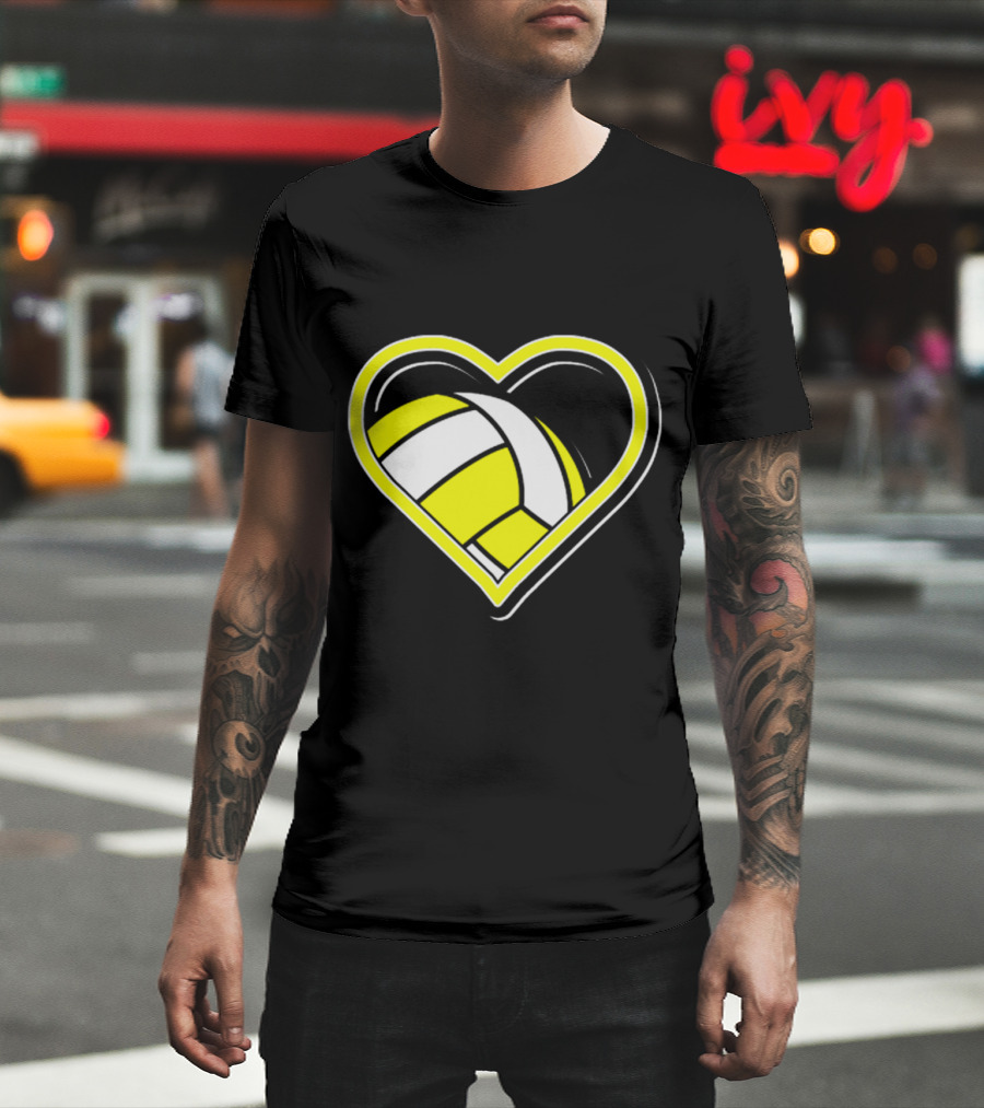 Heart-Shaped Volleyball Passion T-Shirt
