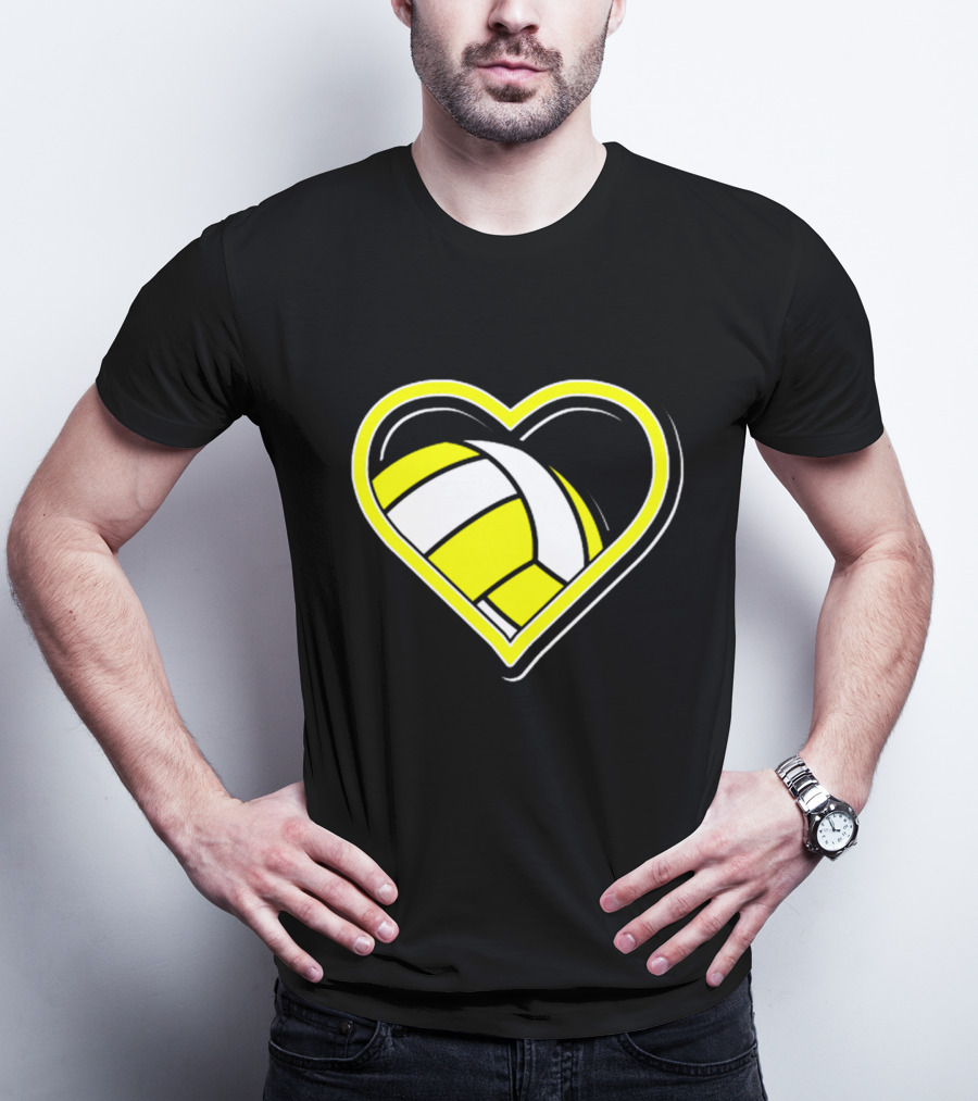 Heart-Shaped Volleyball Passion T-Shirt