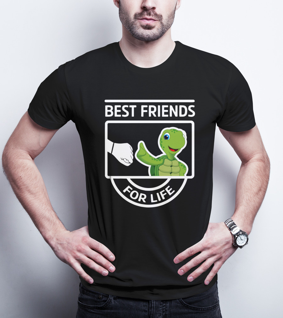 Best Friends For Life Turtle Fist Bump T-Shirt