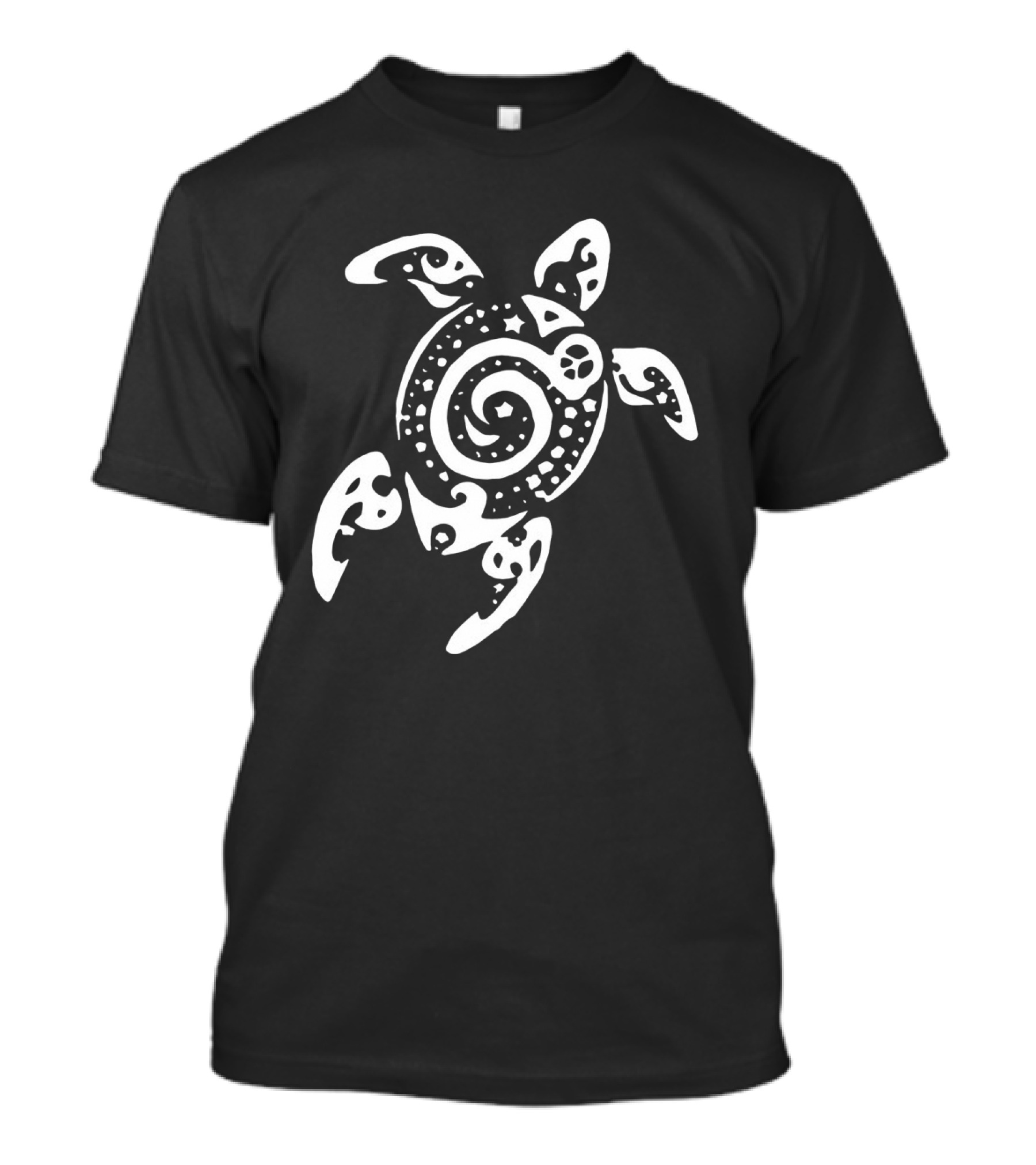 Intricate Spiral Tribal Sea Turtle T-Shirt