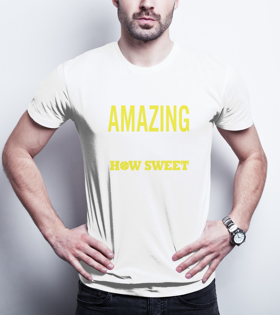 Amazing Ace How Sweet The Sound Tennis Rackets And Ball T-Shirt