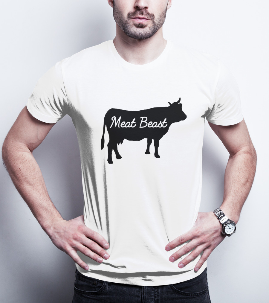 Meat Beast Bold Cow T-Shirt