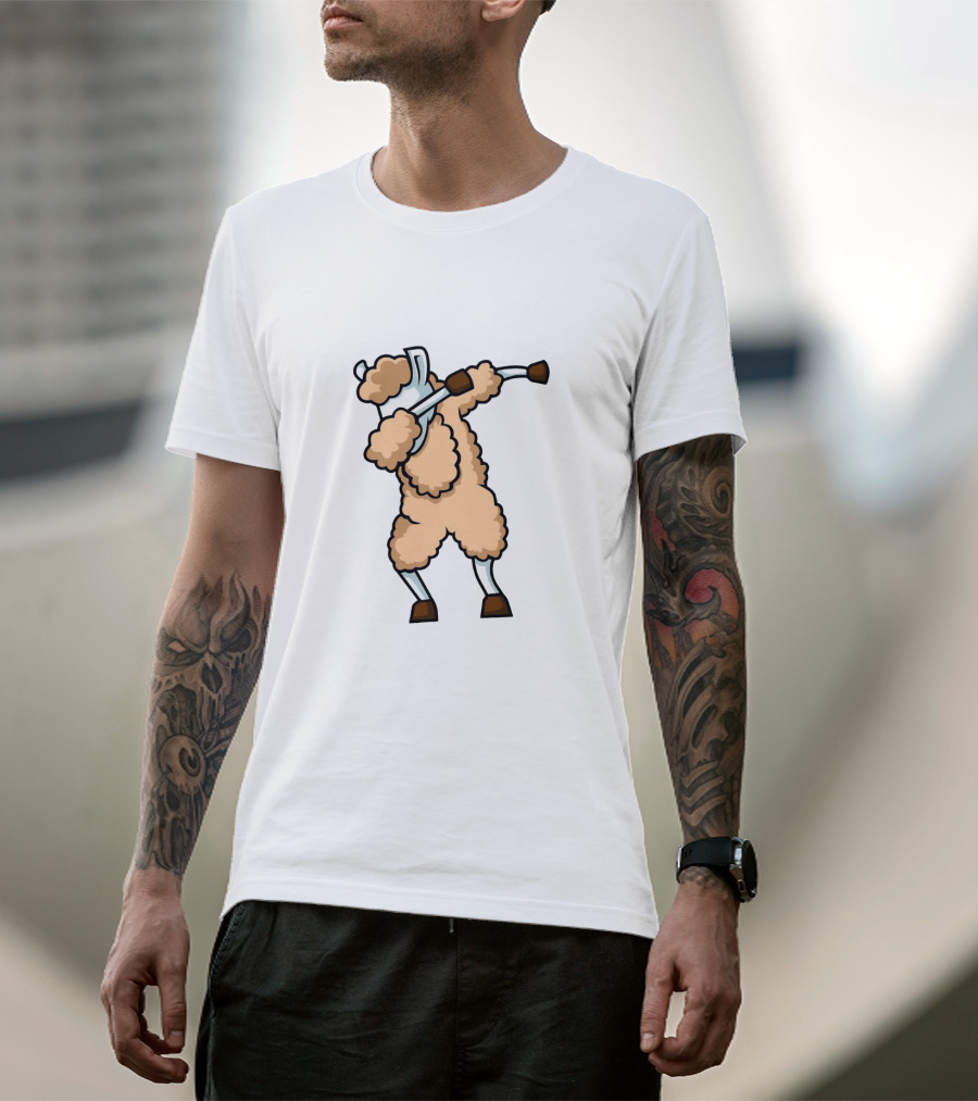 Dabbing Llama Funny Dab Cartoon Pose Iconic Dance Move T-Shirt