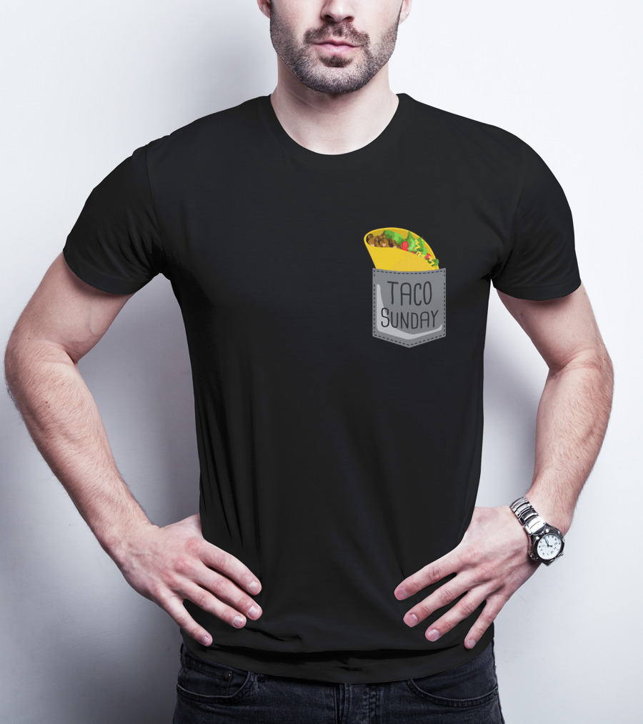 Taco Sunday In Pocket T-Shirt