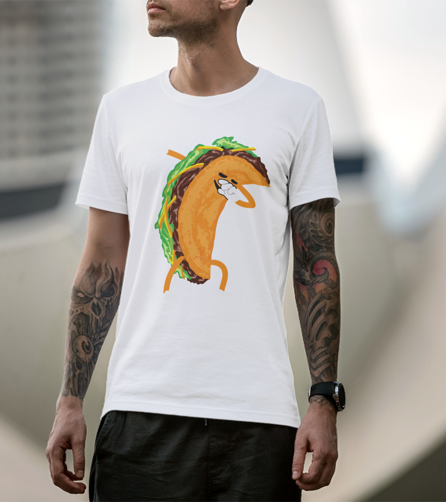 Tacos Tacos Tacos Tacos Dancing Taco Character T-Shirt