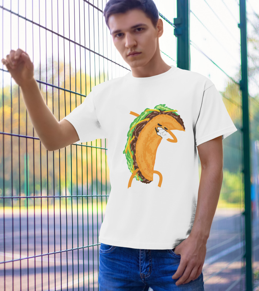 Tacos Tacos Tacos Tacos Dancing Taco Character T-Shirt