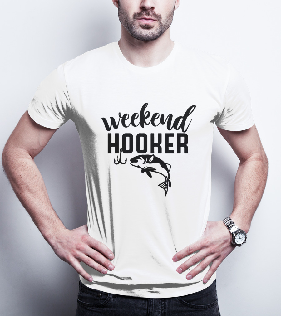 Weekend Hooker Fishing Bass Hook T-Shirt