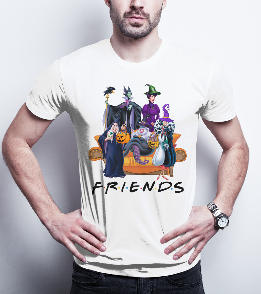FRIENDS Halloween Villains Couch Scene T-Shirt