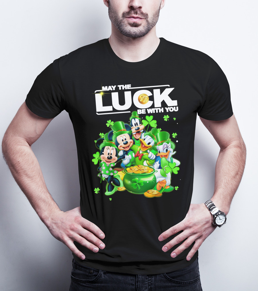 May The Luck Be With You Mickey N Friends T-Shirt