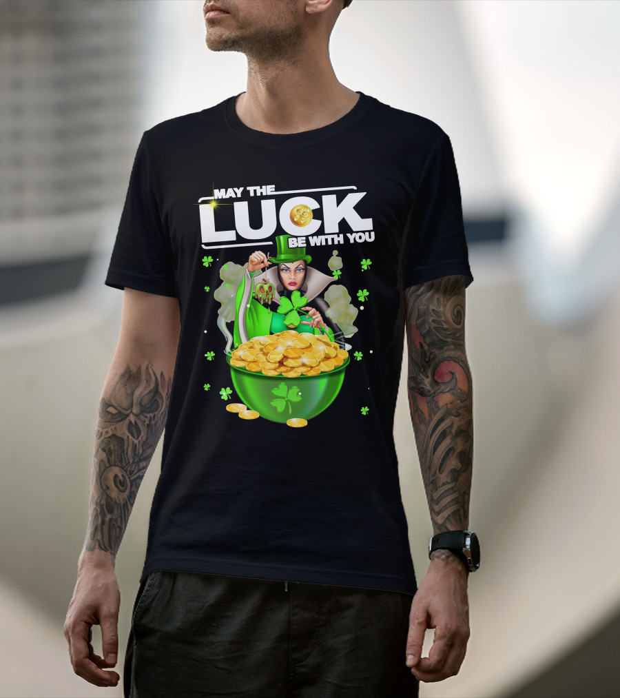 May The Luck Be With You Evil Queen Gold Coins T-Shirt
