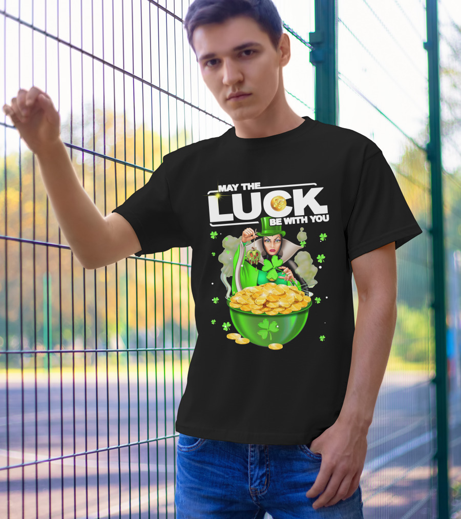 May The Luck Be With You Evil Queen Gold Coins T-Shirt