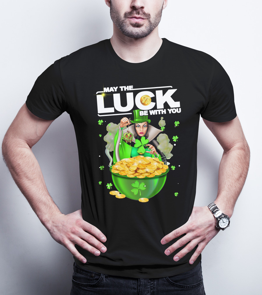 May The Luck Be With You Evil Queen Gold Coins T-Shirt