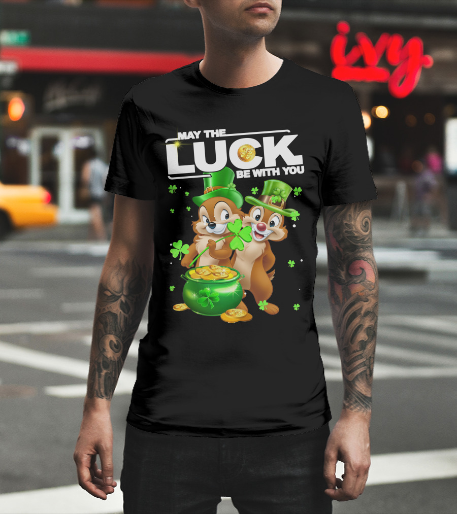 May The Luck Be With You Chip Dale Pot Of Gold T-Shirt