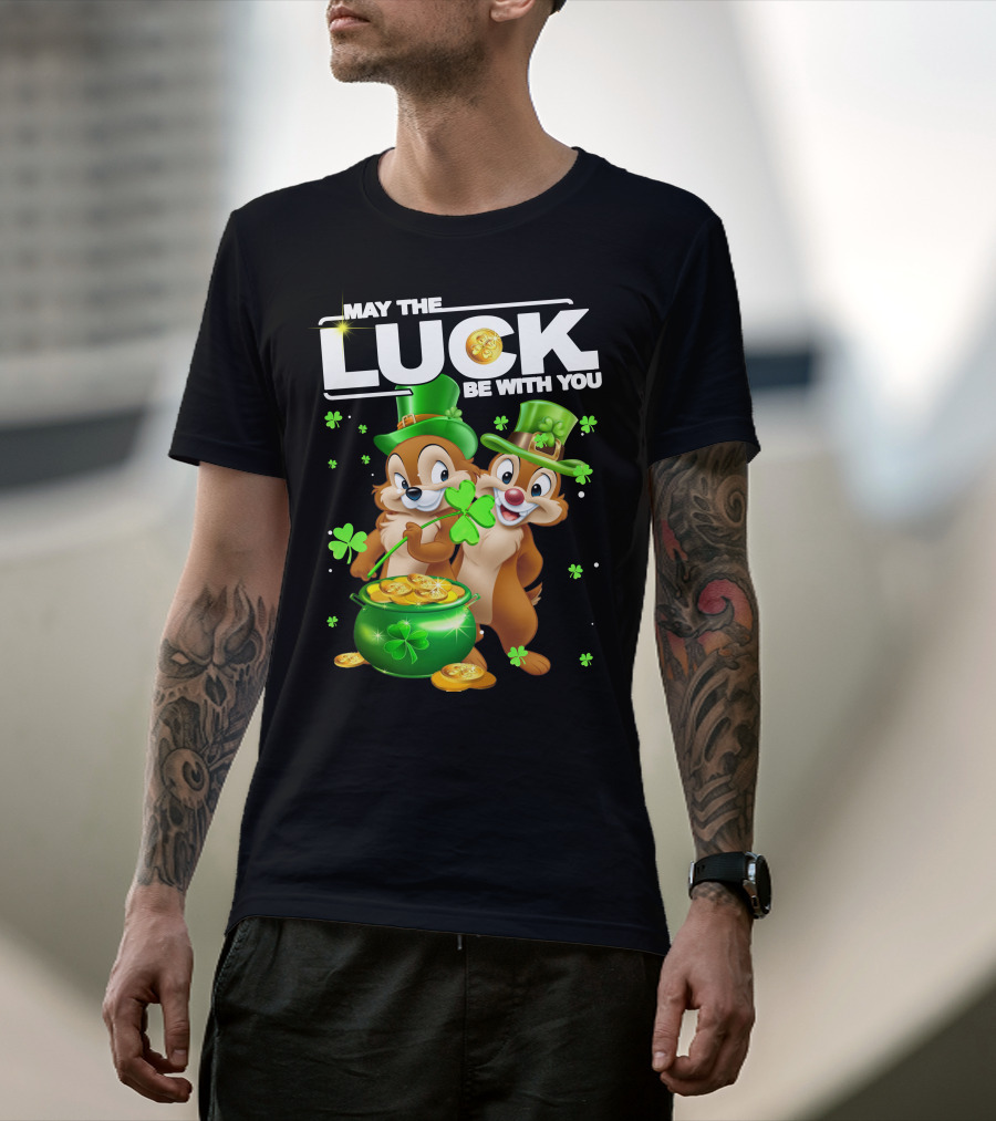 May The Luck Be With You Chip Dale Pot Of Gold T-Shirt