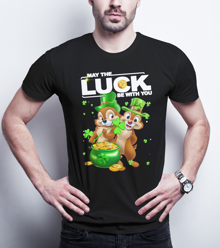 May The Luck Be With You Chip Dale Pot Of Gold T-Shirt