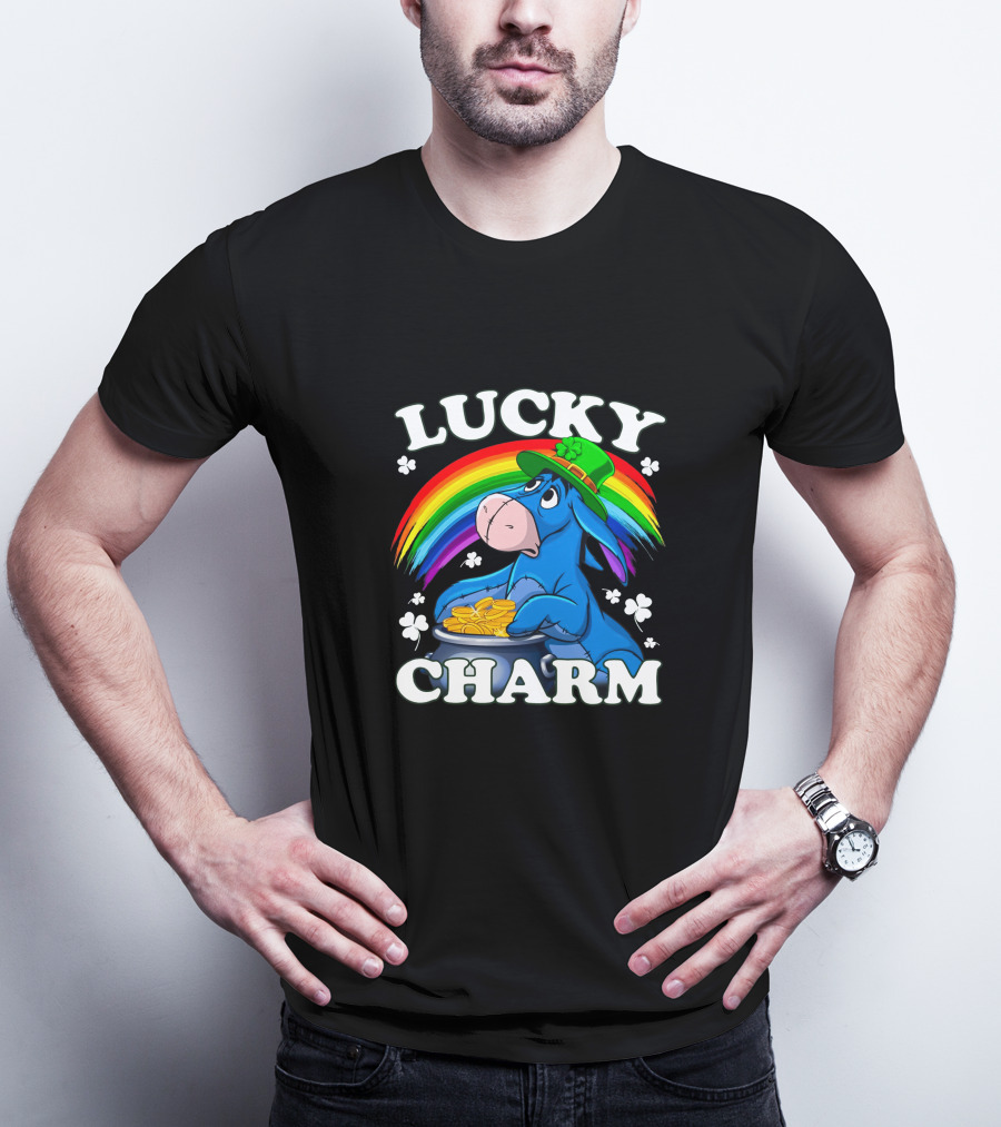 Lucky Charm Eeyore Rainbow Coins T-Shirt