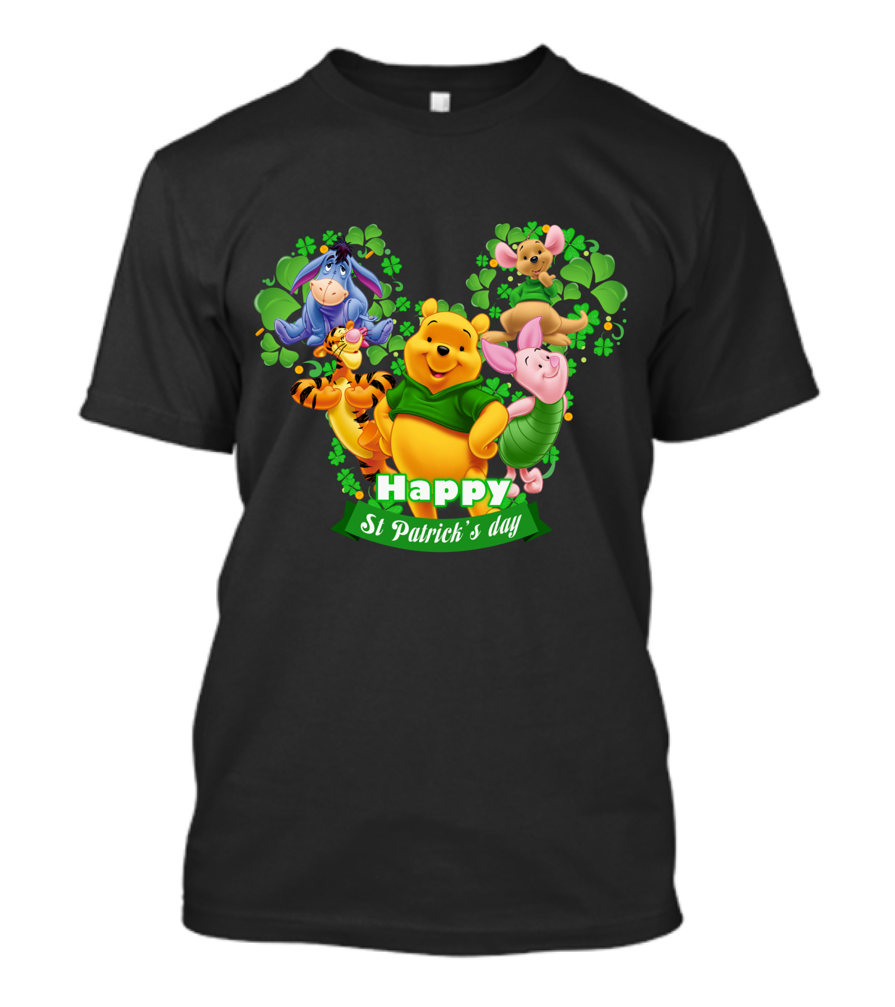 Happy St Patrick's Day Winnie The Pooh And Friends T-Shirt