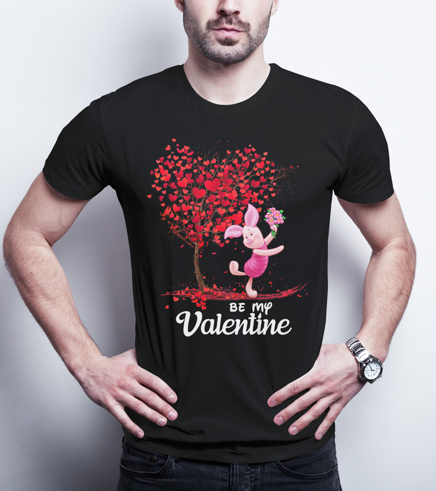 Pidlet Valentine Be My Valentine Red Heart Tree T-Shirt