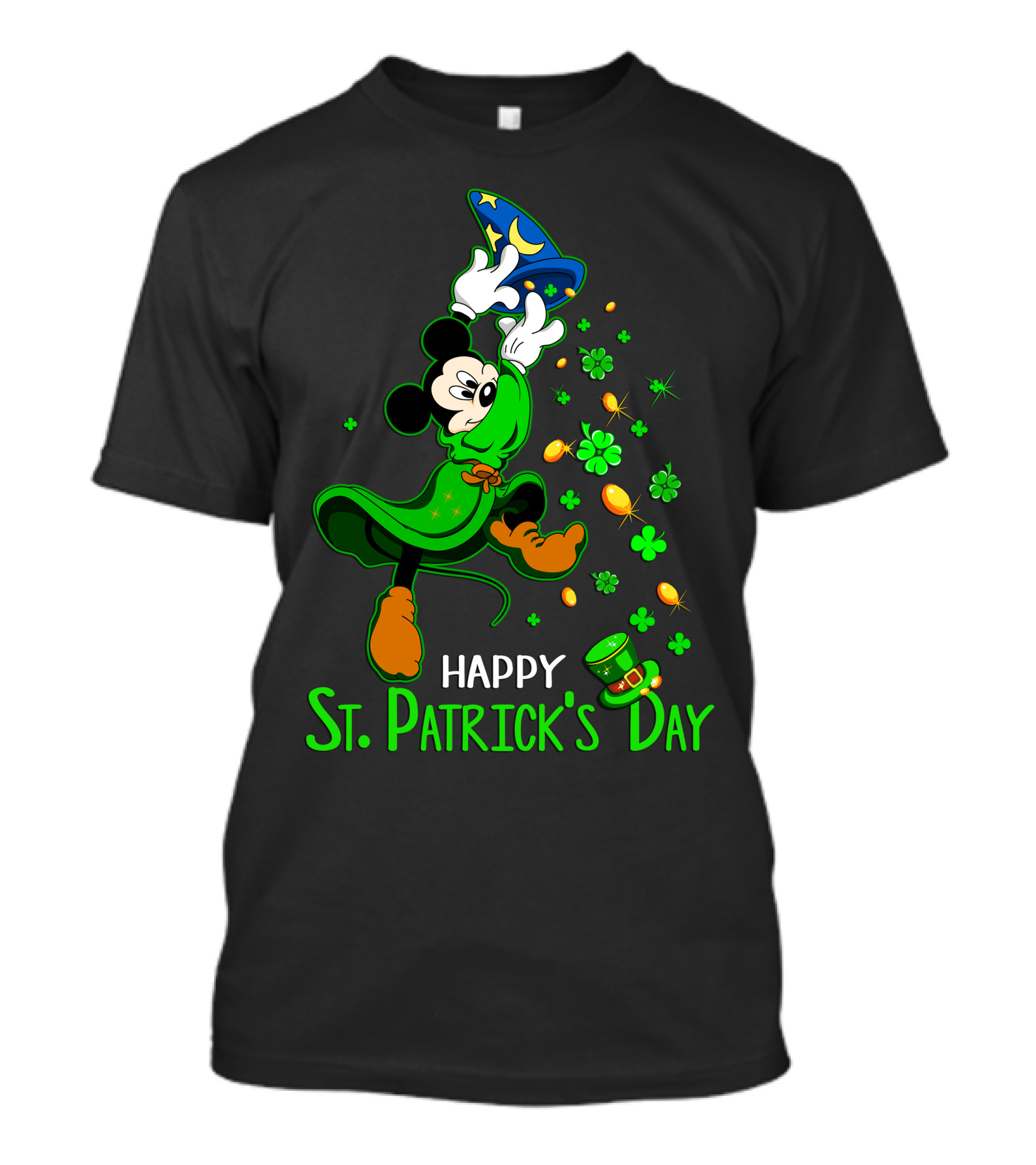 Mickey Mouse Fantasia Happy St. Patrick's Day T-Shirt