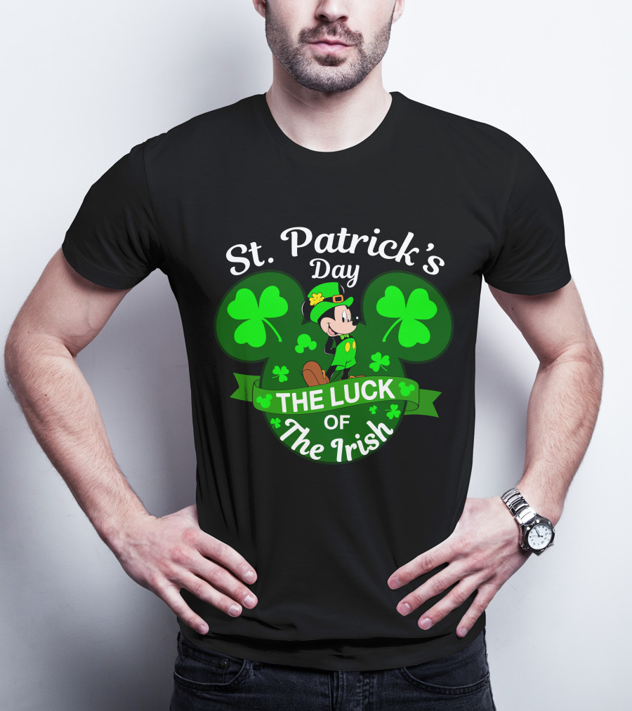 St. Patrick's Day Mickey The Luck Of The Irish T-Shirt
