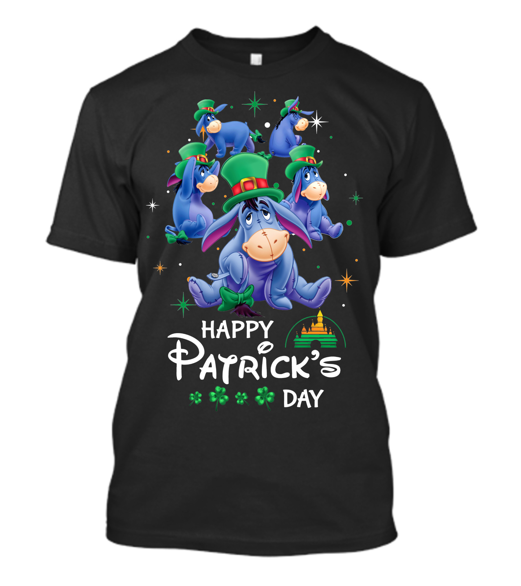 Happy Patrick's Day Eeyore With Clover Animation T-Shirt