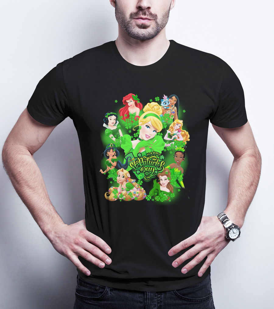 Happy St. Patrick's Day Disney Princesses T-Shirt
