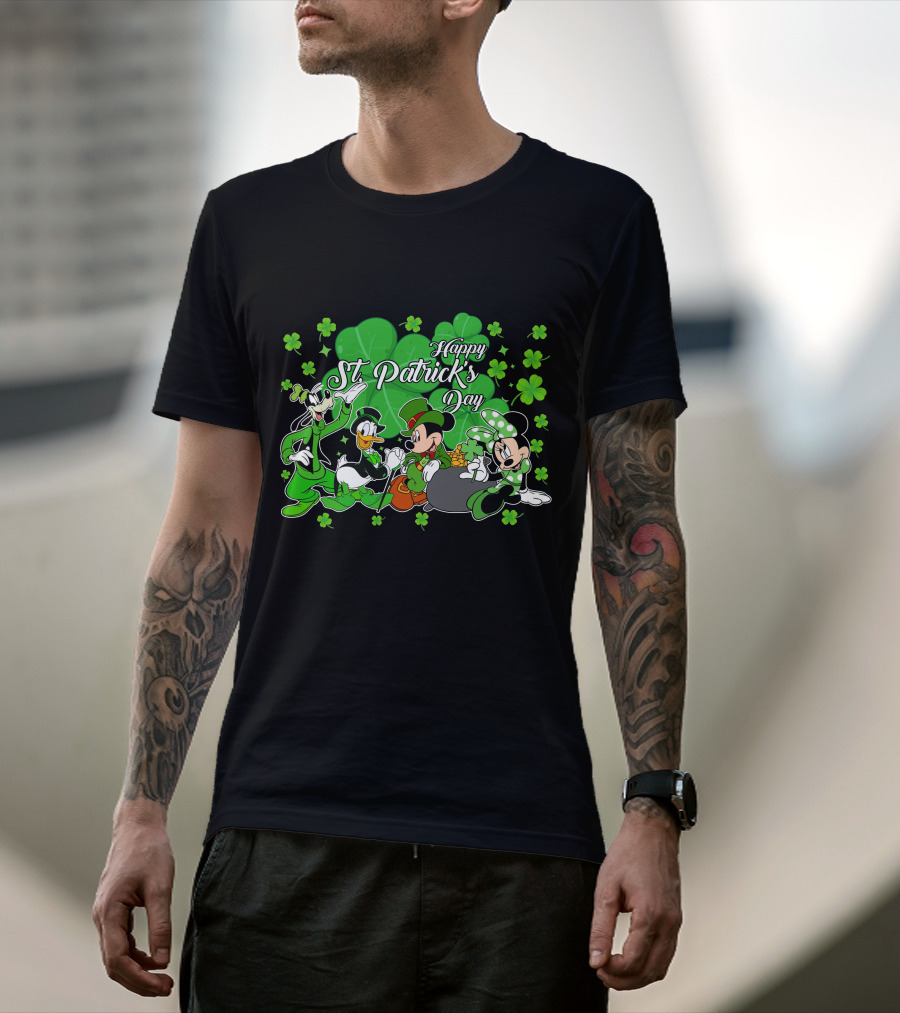 Happy St. Patrick's Day Mickey And Friends T-Shirt
