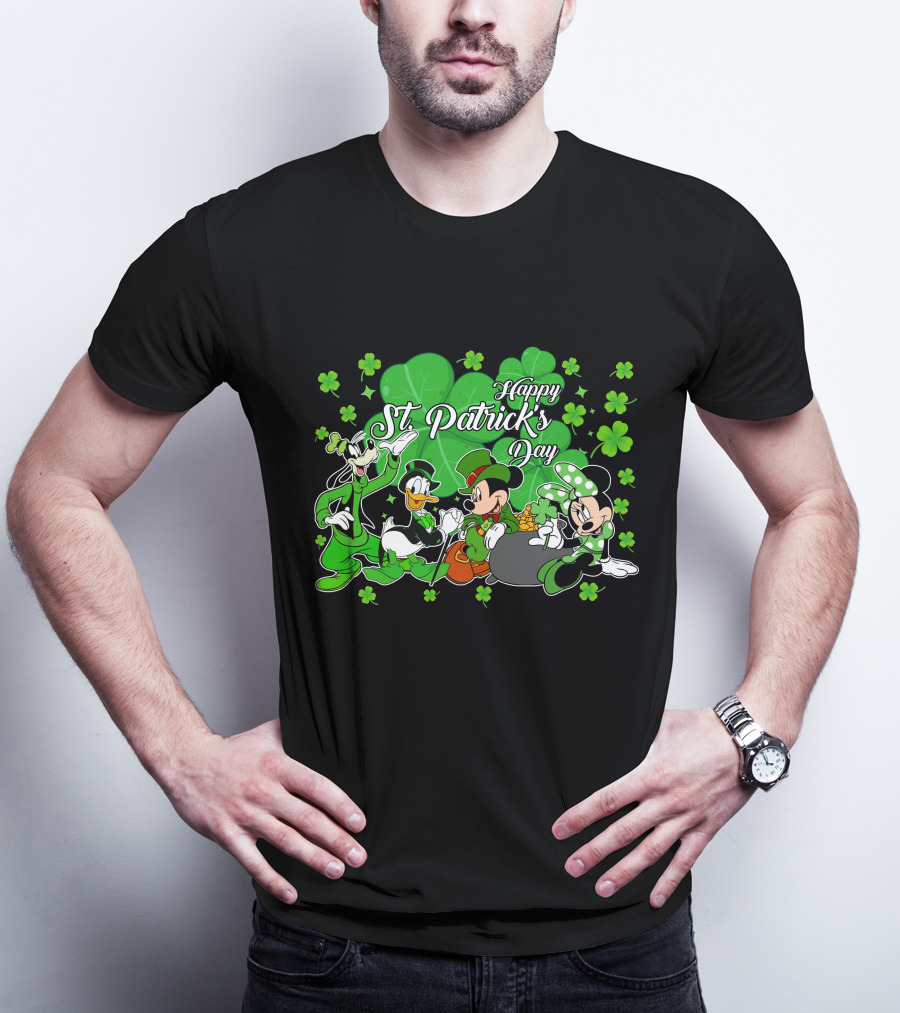 Happy St. Patrick's Day Mickey And Friends T-Shirt