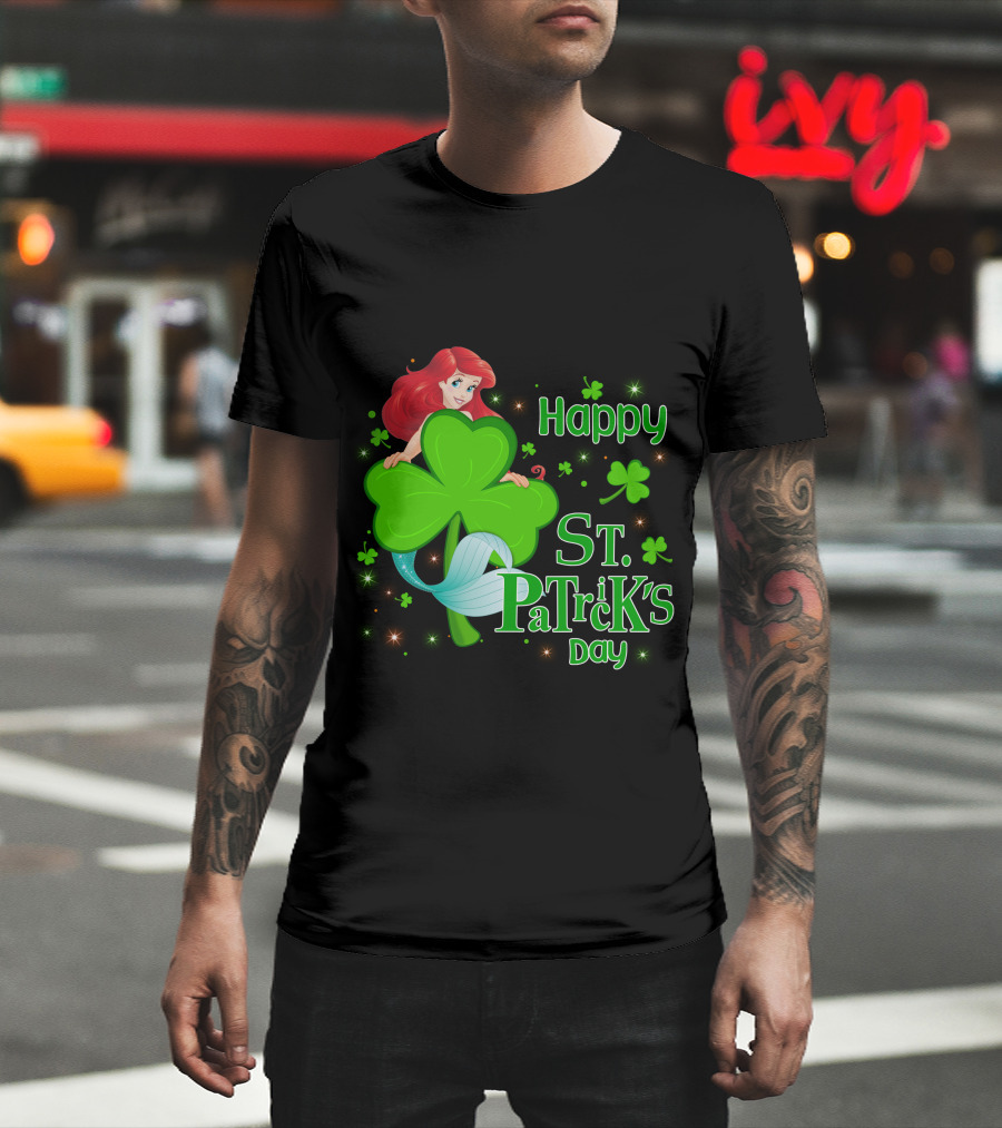 Happy St. Patrick's Day Ariel T-Shirt