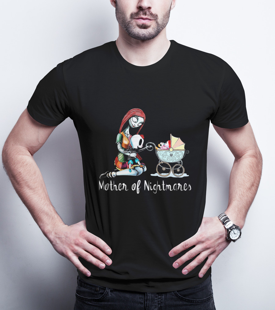 Mother Of Nightmares With One Boy And One Girl In Stroller T-Shirt