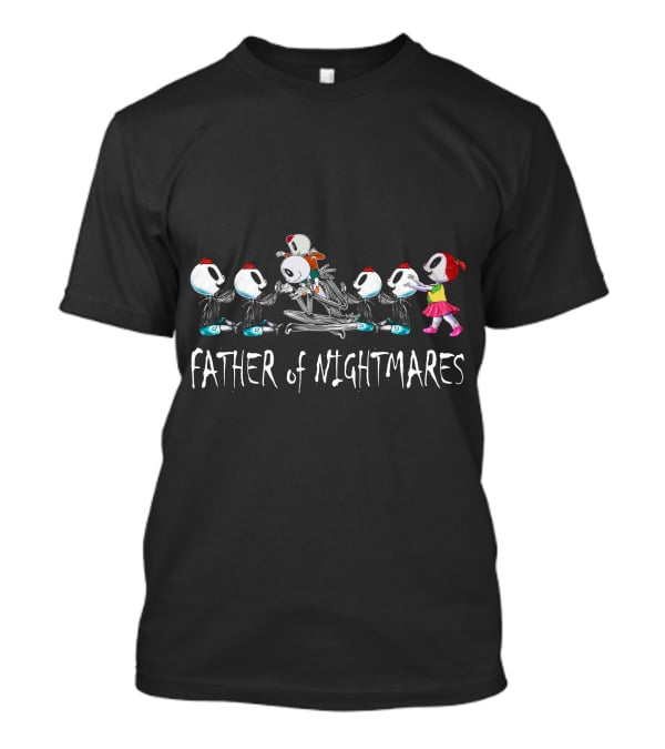 Father Of Nightmares Skeleton Kids Five Boys One Girl T-Shirt