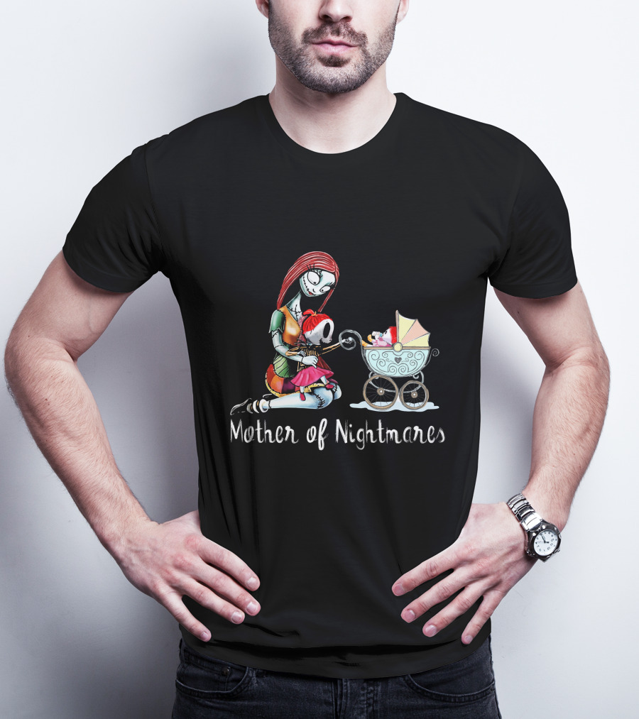 Mother Of Nightmares Sally With Baby And Stroller T-Shirt
