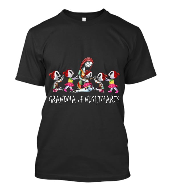 5 Girls Grandma Of Nightmares Halloween-Themed T-Shirt