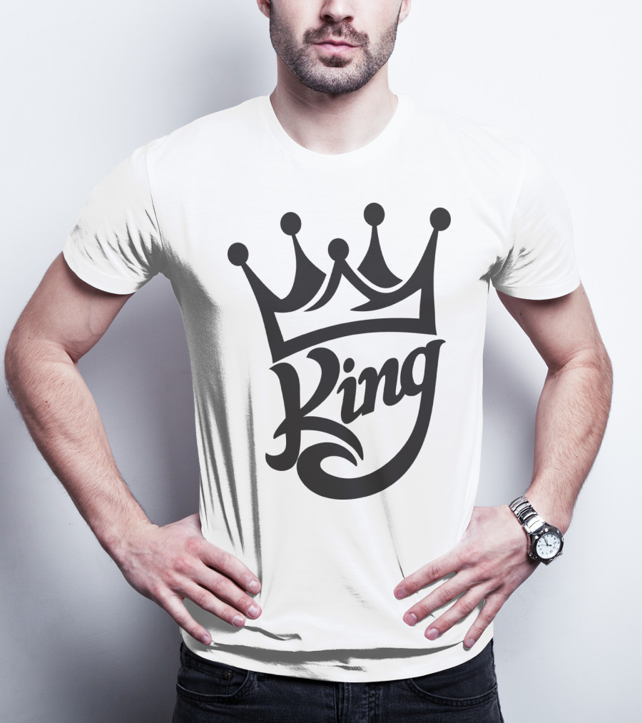 King Crown Iconic Typography T-Shirt