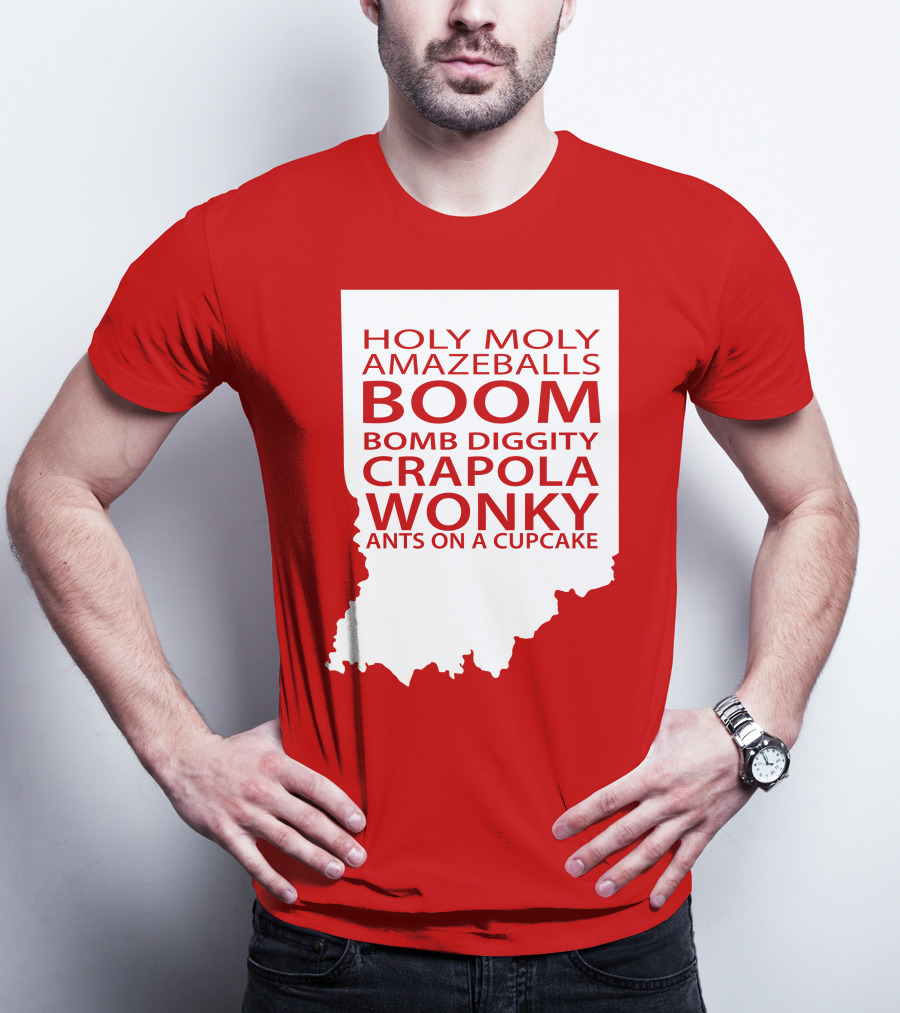 Holy Moly Amazeballs Boom Bomb Diggity Crapola Wonky Ants On A Cupcake T-Shirt