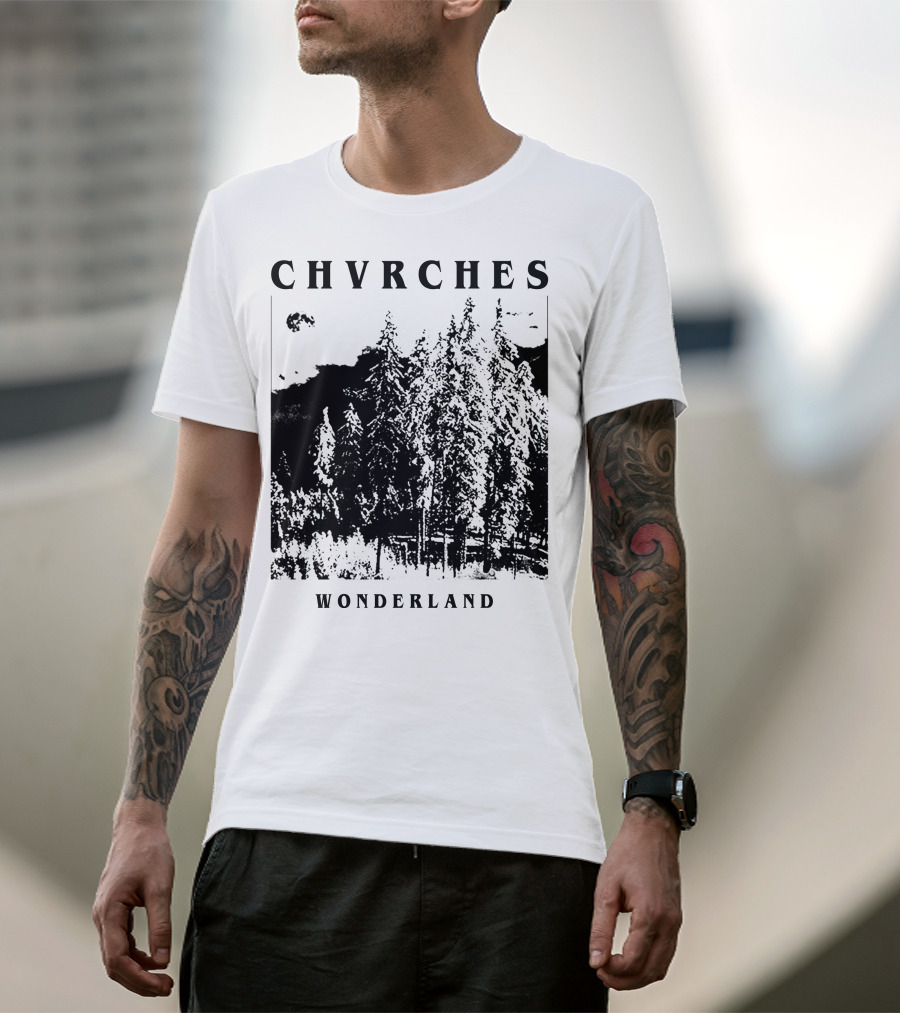 CHVRCHES Wonderland Winter Forest Scene T-Shirt